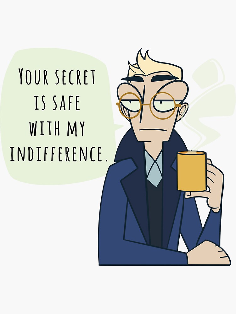 "Your secret is safe" Sticker for Sale by Justyna-Rerak | Redbubble