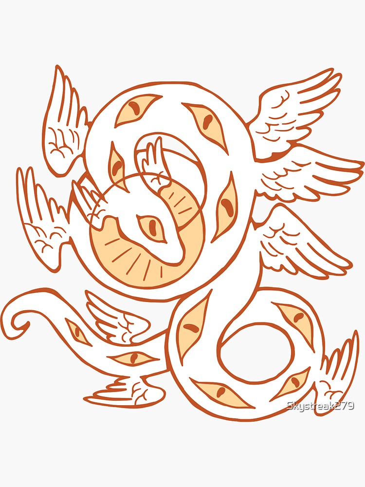 "Snake Angel" Sticker for Sale by Skystreak279 | Redbubble