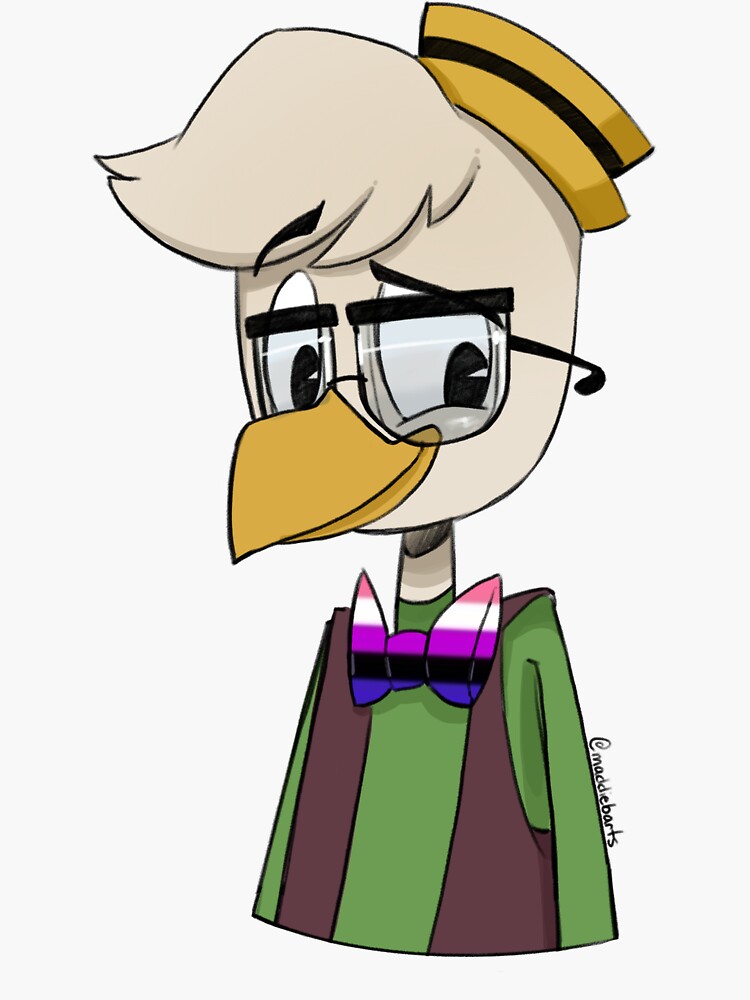 "Gyro Gearloose Pride Sticker - Gender Fluid " Sticker for Sale by ...