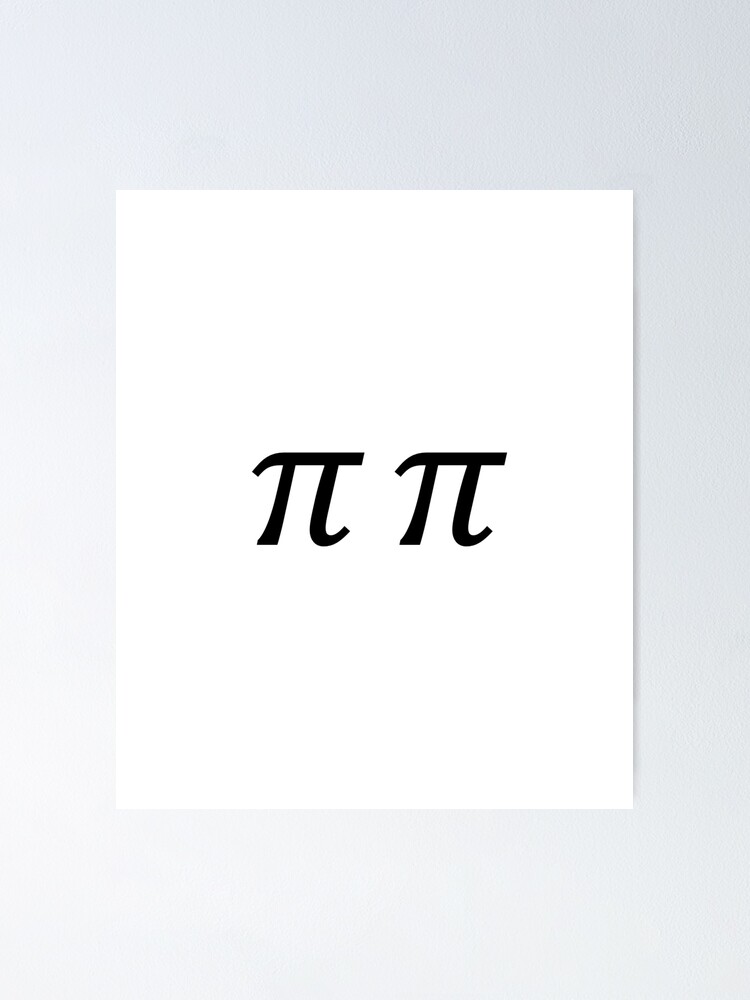 "Pi Pie Funny Math 2 pies" Poster for Sale by SoothingAbode | Redbubble