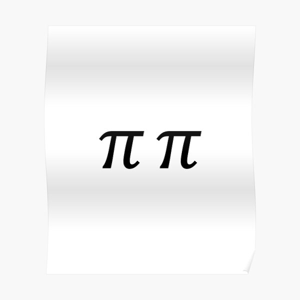 "Pi Pie Funny Math 2 pies" Poster for Sale by SoothingAbode | Redbubble