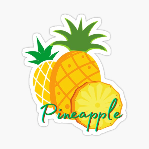 "Anatomy Of A Pineapple" Sticker for Sale by CCityMarcket | Redbubble