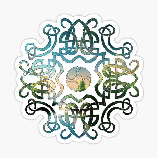 "Spring River Celtic Knot" Sticker for Sale by damonasplace | Redbubble