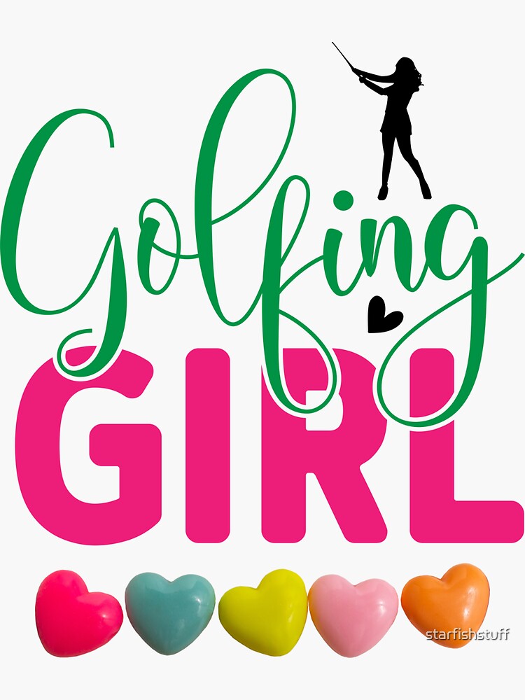 "LADY GOLF PLAYER IN RETIREMENT" Sticker for Sale by starfishstuff ...