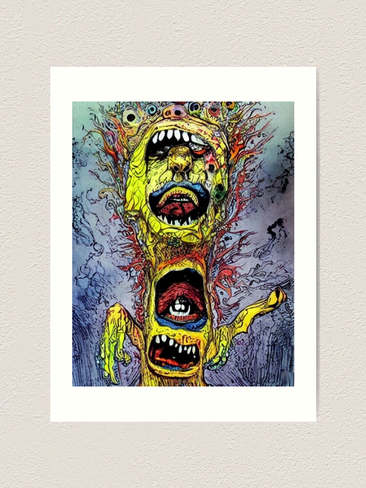 "Halloween monster mutant Shop horrors monster Loathing ink blotch ...