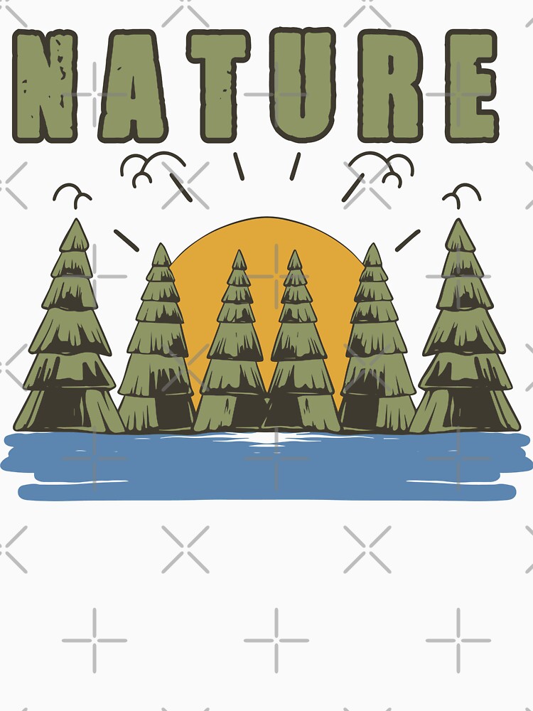 "beautiful nature green forest" T-shirt for Sale by Dwmstd | Redbubble ...