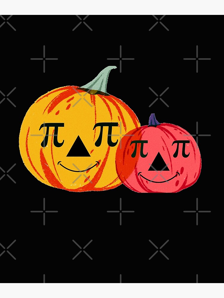 "Pumpkin faces laughing Pi Pie Funny Math " Poster for Sale by ...