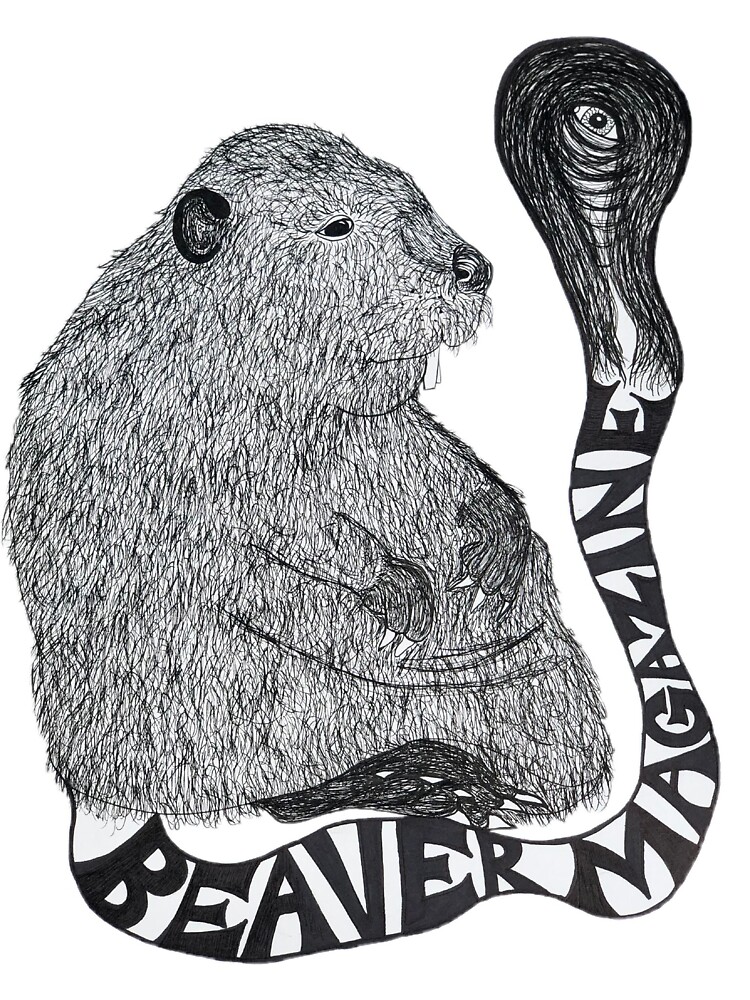 "Beaver Magazine Logo" Sticker for Sale by beavermag | Redbubble