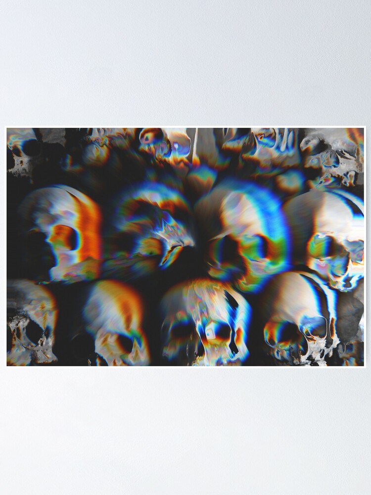 "Trippy Skulls" Poster for Sale by BluenoseArt | Redbubble