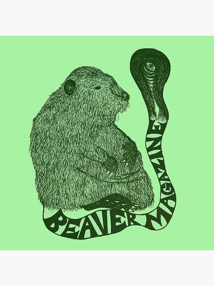 "Green Beaver Magazine Logo" Sticker for Sale by beavermag | Redbubble