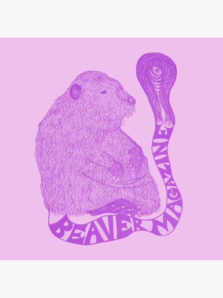 "Purple Beaver Magazine Logo" Sticker for Sale by beavermag | Redbubble