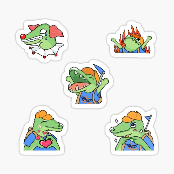 "Gator TPED Emotes" Sticker for Sale by gatortped | Redbubble