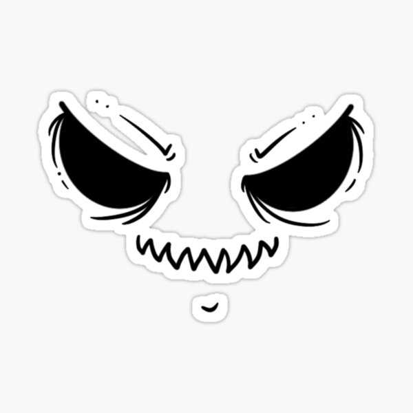 "Devious Face" Sticker for Sale by OddShopStore | Redbubble