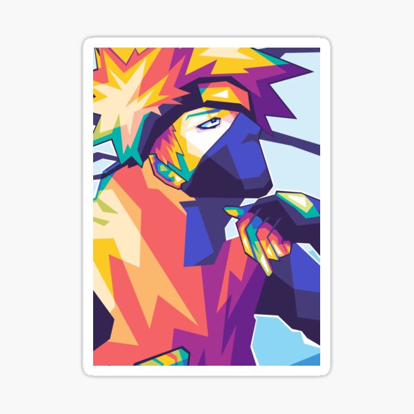 "Best Cartoon Abstrak" Sticker for Sale by rizkydwi | Redbubble