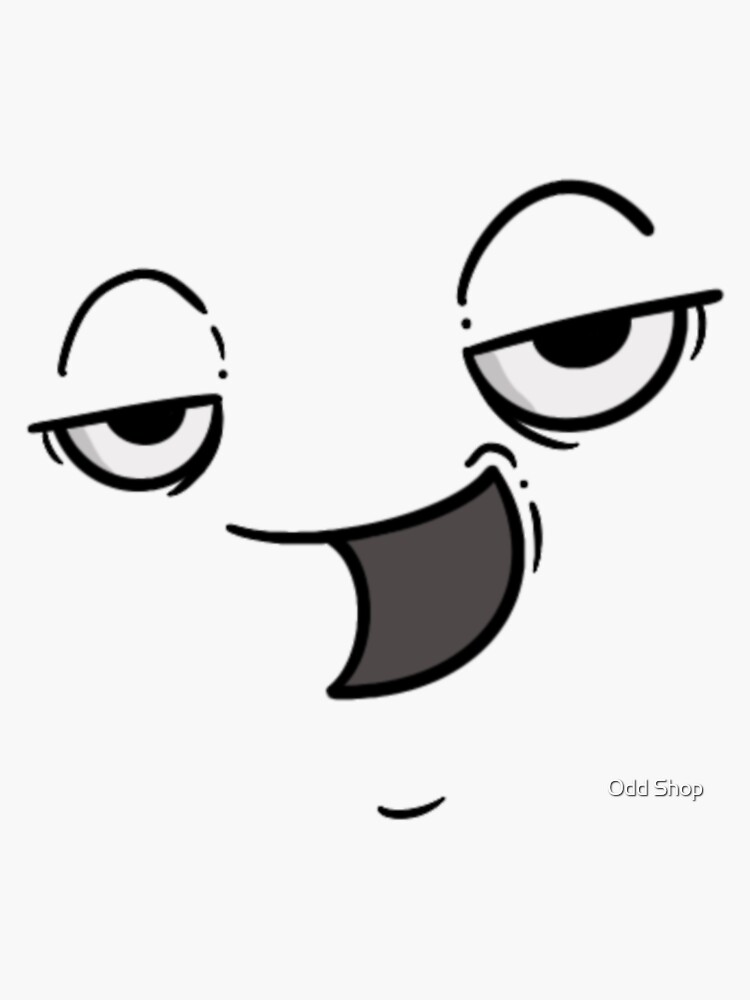 "Impressed Face" Sticker for Sale by OddShopStore | Redbubble