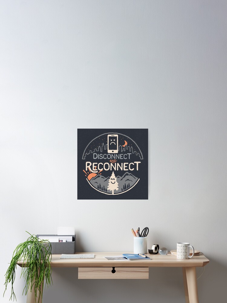 "Reconnect" Poster for Sale by thepapercrane | Redbubble