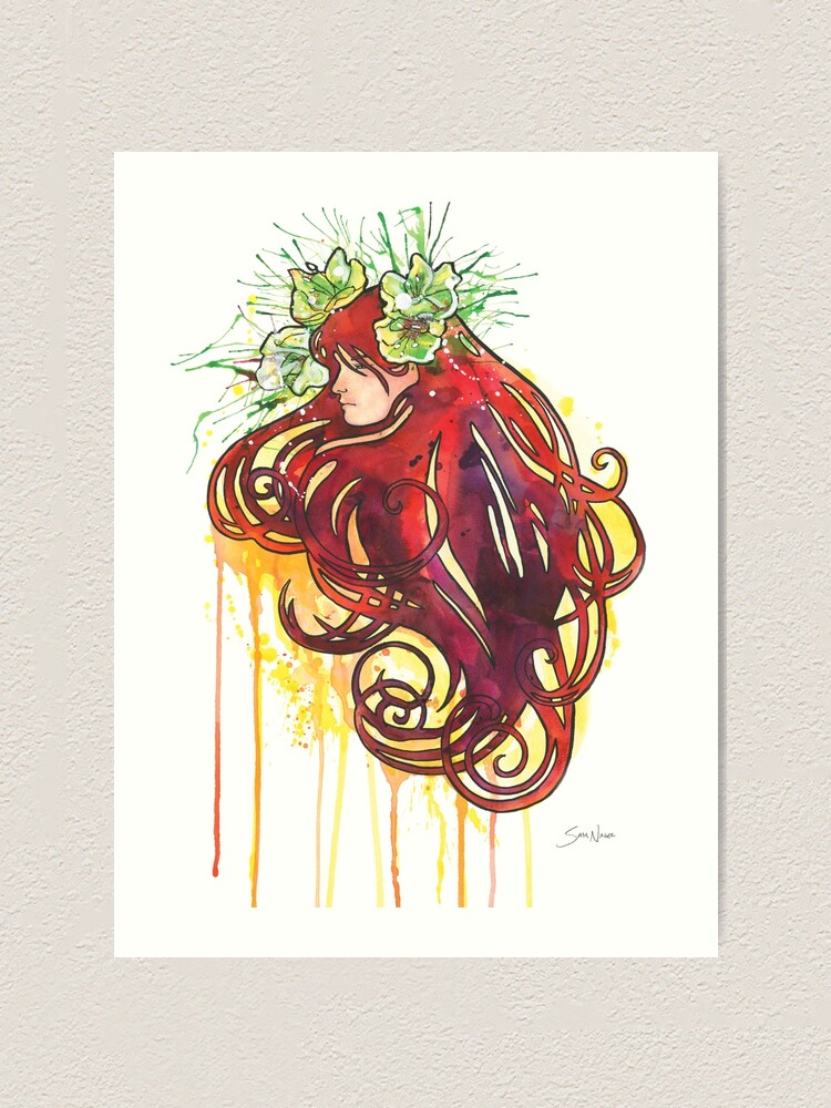 "Flower Sprite" Art Print by SamNagel | Redbubble