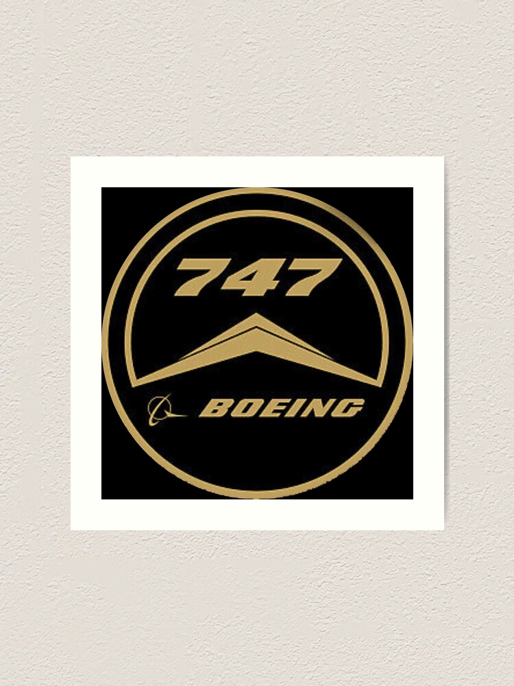 "Boeing 747 Logo" Art Print for Sale by FRStudio | Redbubble