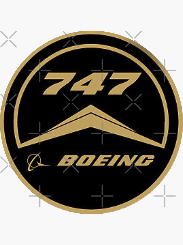 "Boeing 747 Logo" Sticker for Sale by FRStudio | Redbubble