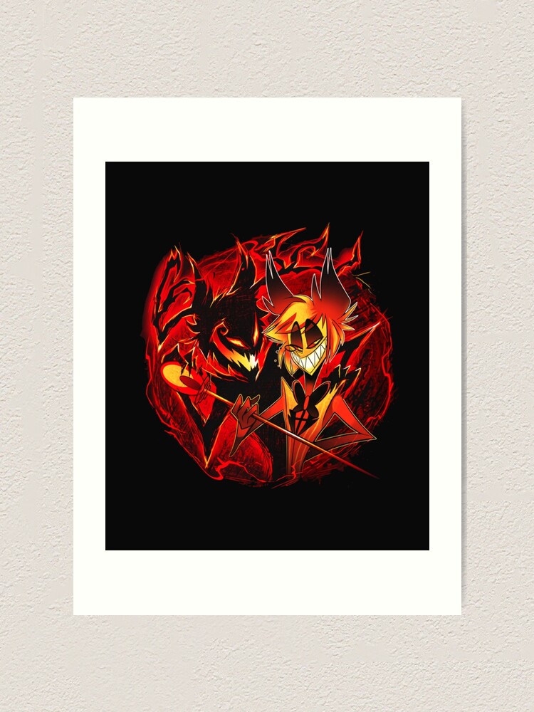 "Hazbin Hotel vivziepop a lastor and his Shadow " Art Print for Sale by ...