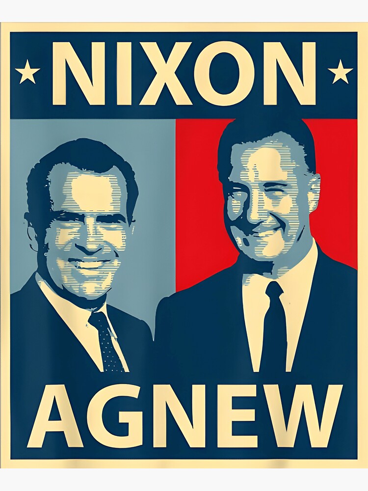 "" Nixon Agnew 68 Campaign "" Sticker for Sale by Ajitpal561 | Redbubble