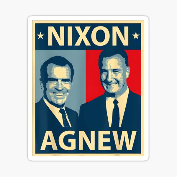 "" Nixon Agnew 68 Campaign "" Sticker for Sale by Ajitpal561 | Redbubble