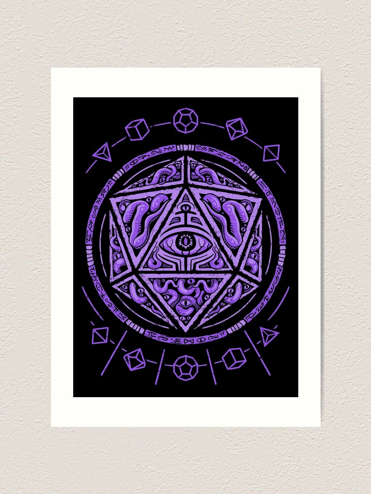 "Purple Cthulhu Eldritch D20 " Art Print for Sale by MaratusFunk ...