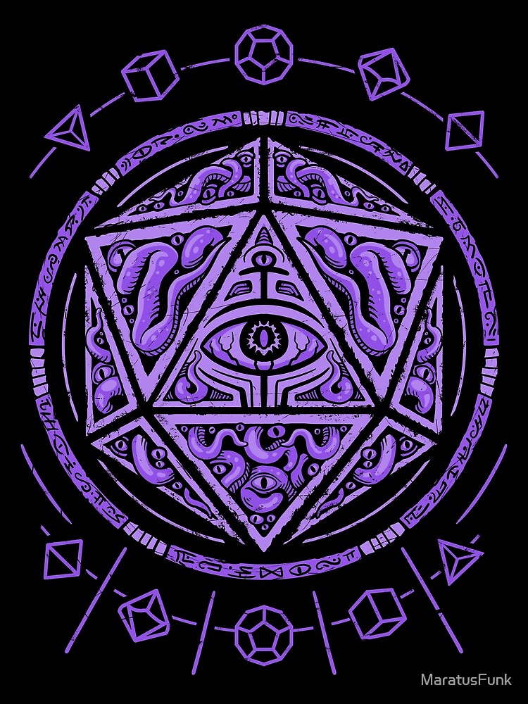 "Purple Cthulhu Eldritch D20 " Art Print for Sale by MaratusFunk ...