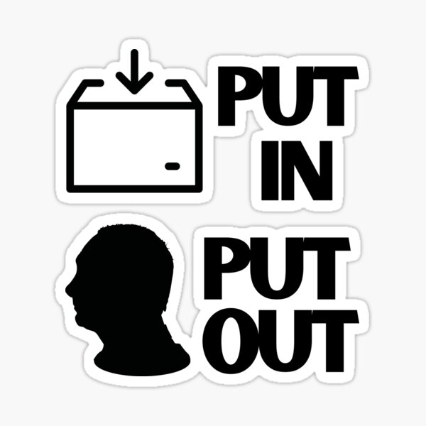 "Put in put out, putin" Sticker for Sale by ladypharmacy | Redbubble