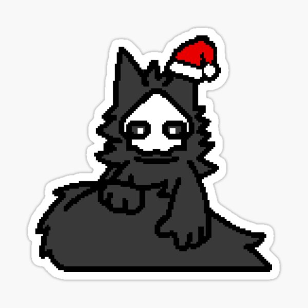 "Changed - Puro Sitting Tail Sprite Christmas" Sticker for Sale by ...
