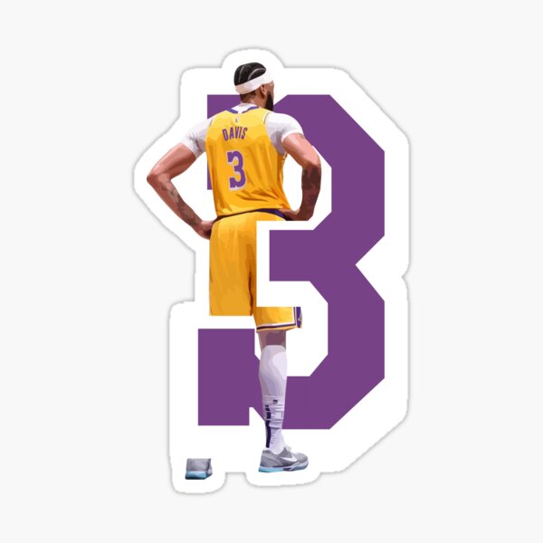 "Anthony Davis Lakers 3" Sticker for Sale by egyArtist | Redbubble