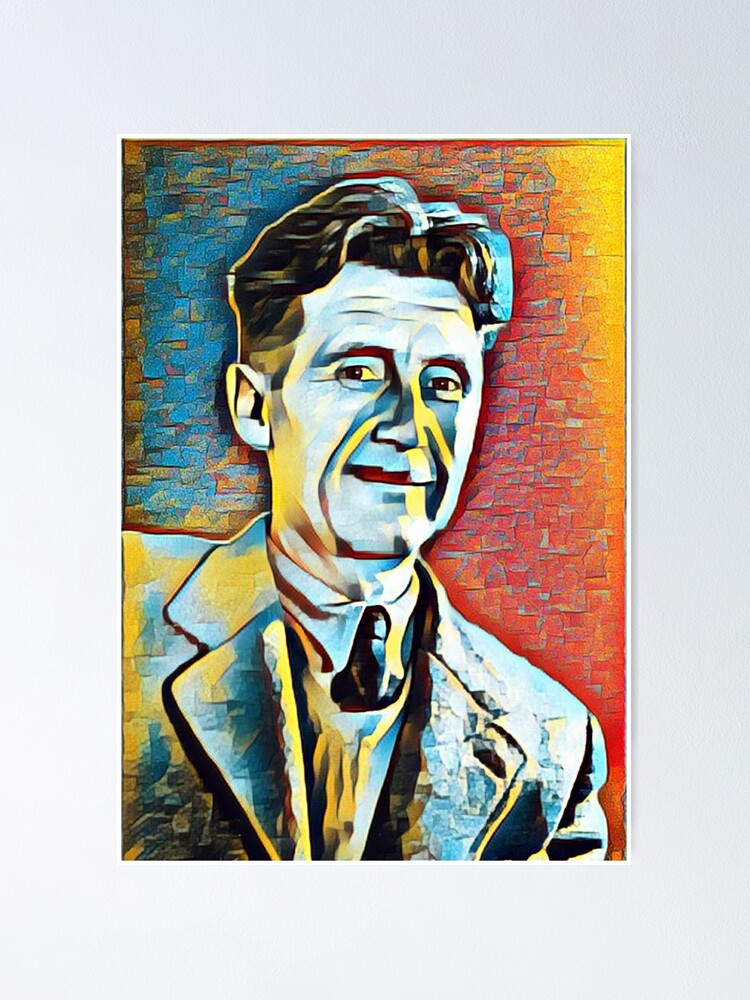 "George Orwell Artwork | George Orwell Portrait | George Orwel Wall Art ...