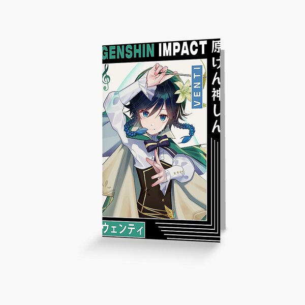 "Venti - Genshin Impact Venti - Chibi" Greeting Card for Sale by ...