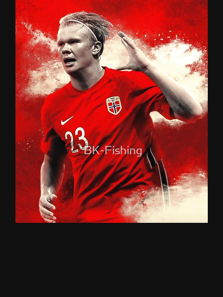 "Erling Haaland Art Design Draw Street Art Retro Culture Vintage Sports ...