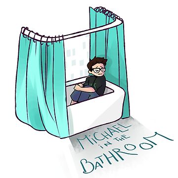 "Michael In the Bathroom" Sticker for Sale by Alicia Werner | Redbubble
