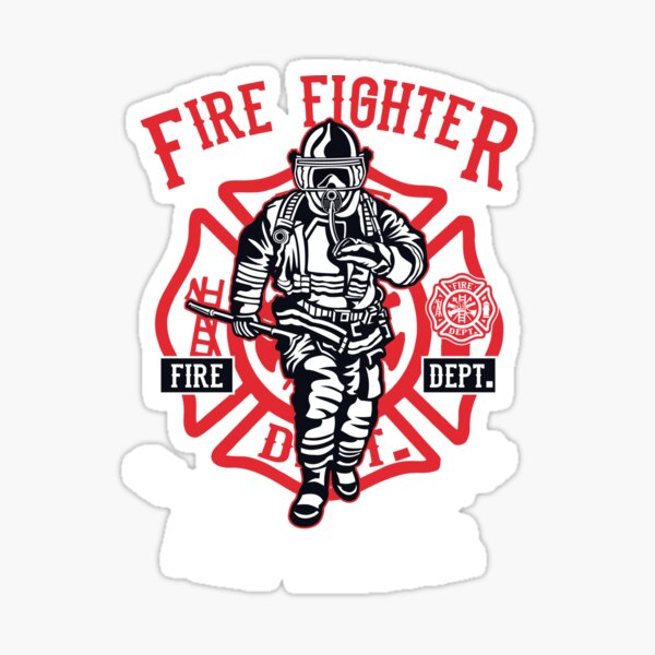 Firefighter Stickers | Redbubble