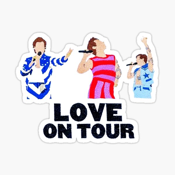 "3 Show dates Love On Tour" Sticker for Sale by javierbally | Redbubble