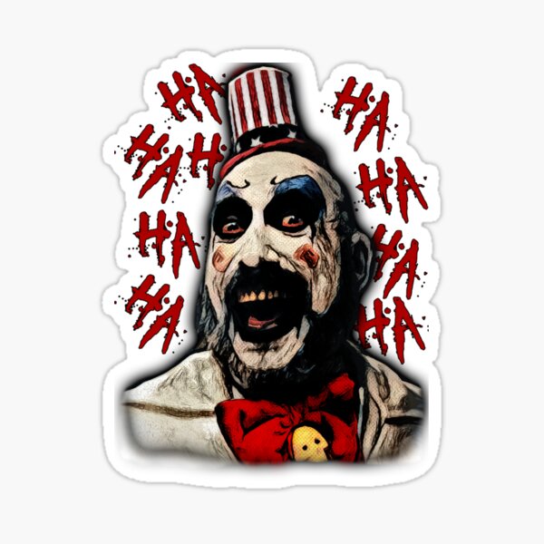 "Captain Spaulding " Sticker for Sale by pasthelium8700 | Redbubble