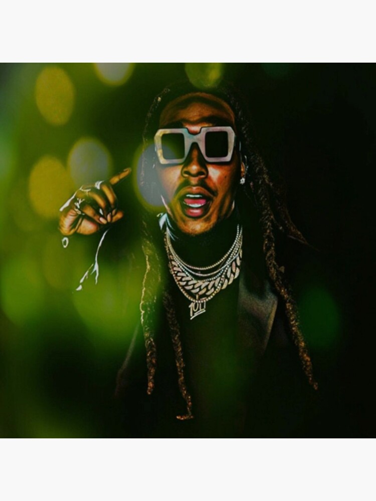 "Takeoff Migos Rapper Tribute" Sticker for Sale by CRYSTANOLLEY | Redbubble