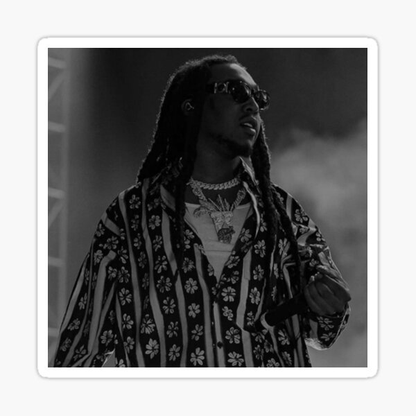 "Takeoff Migos Rapper Tribute" Sticker for Sale by CRYSTANOLLEY | Redbubble