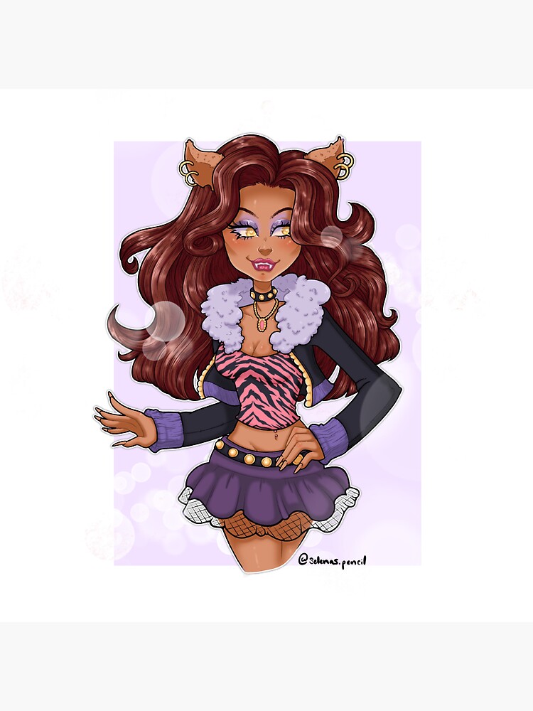 "Clawdeen" Sticker for Sale by selenaspencil | Redbubble