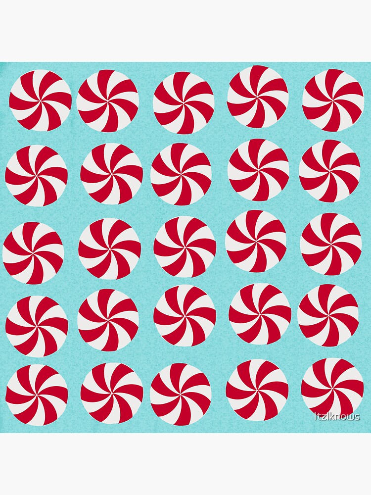 "Peppermint candy" Sticker for Sale by Itzlknows | Redbubble
