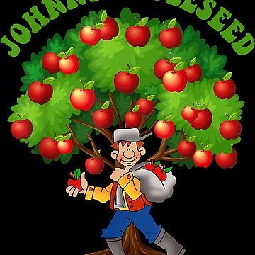 "Johnny appleseed apple day sept celebrate legends" Sticker for Sale by ...