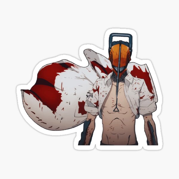 "chainsaw man sticker" Sticker for Sale by EffieDietrich | Redbubble