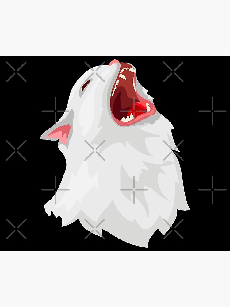 "White Cat Screaming, Cursed Cat Images" Poster for Sale by printify ...