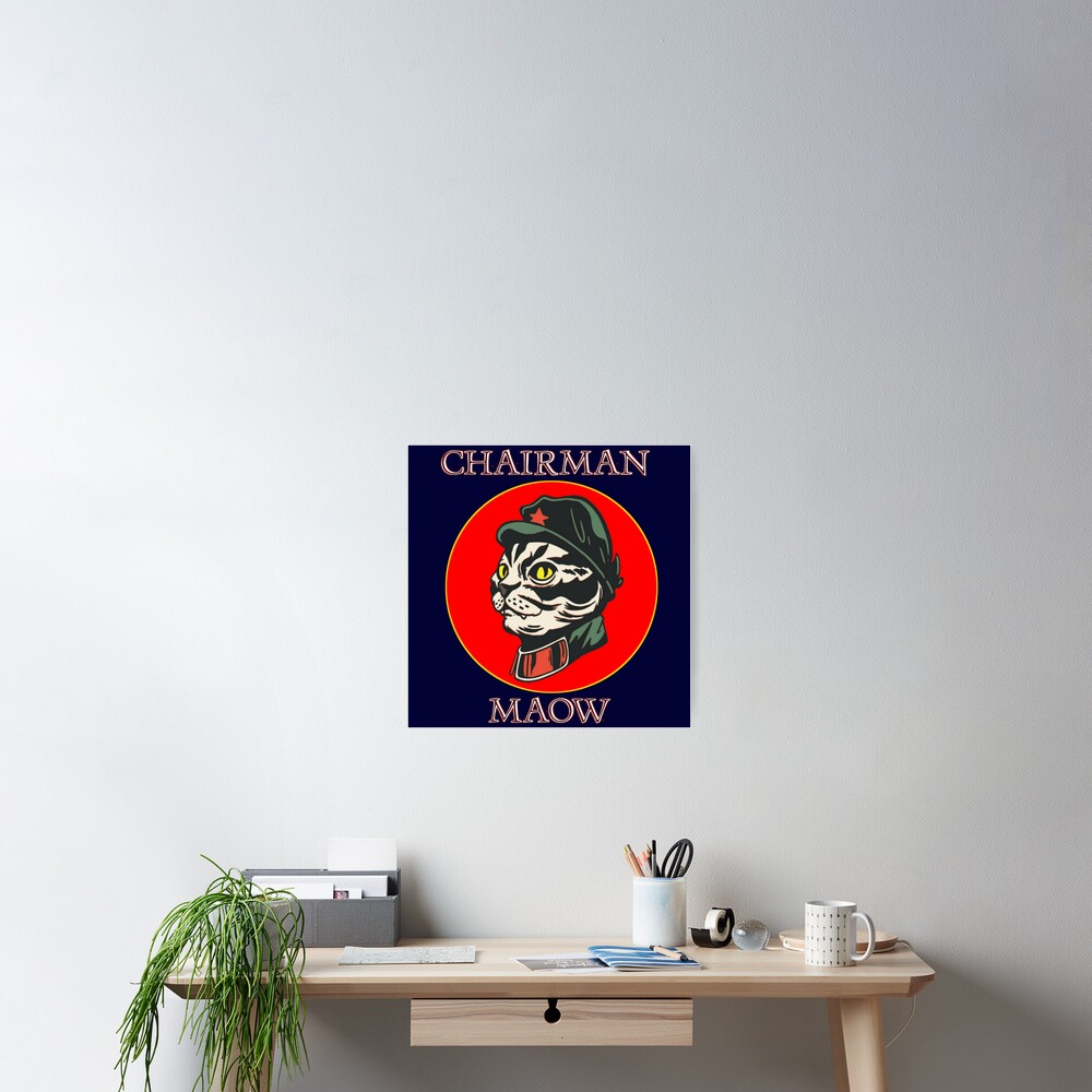 "Chairman Mao Meow cat meme China" Poster for Sale by redakhatib ...
