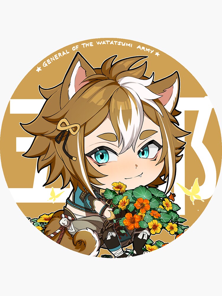 "Chibi Series Genshin Impact General Gorou (available as pin, coaster ...