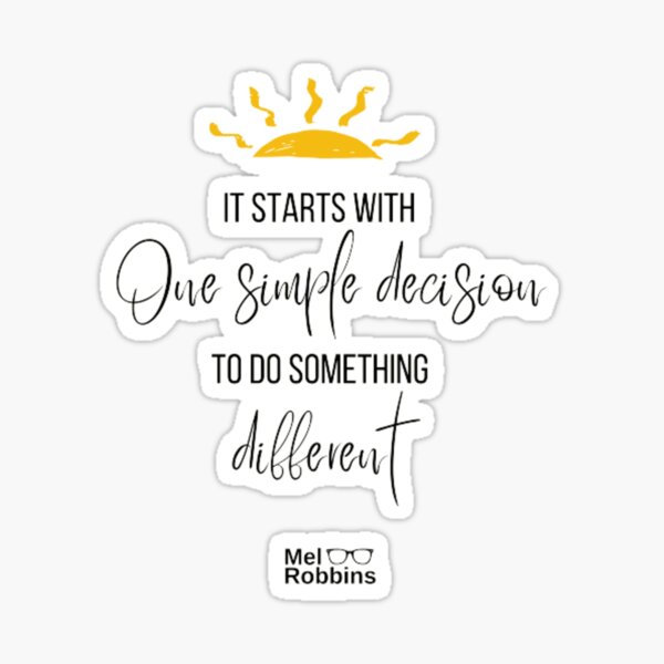 "Mel Robbins Quote on the Importance of Starting with One Simple ...