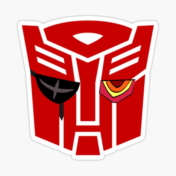 "Senketsu Autobot Insig" Sticker for Sale by jorjorthejet | Redbubble
