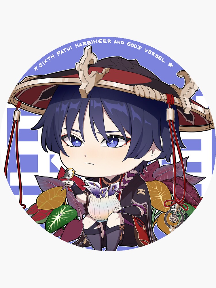 Pegatina «Chibi Series Genshin Impact Scaramouche/ The Wanderer ...